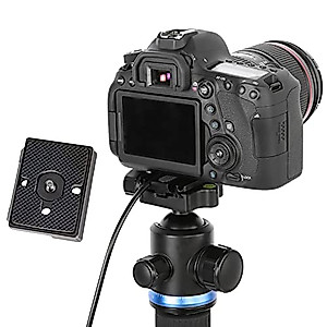 Quick Release Plate, Tripod Quick Release Plate Fit for Manfrotto 200pl-14 Rc2 Camera Tripod Head (Pack of 2) Black