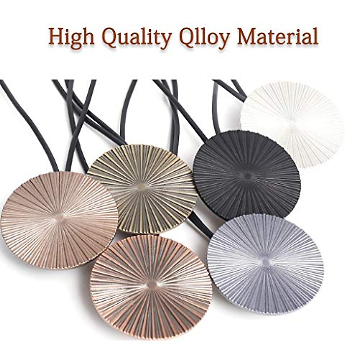 Curtain Tiebacks Magnetic Curtain Tie Back, Round Shape European Style Curtain Straps, Living Room Curtain Fastener, Window Home Decoration Ornaments, No Installation Required