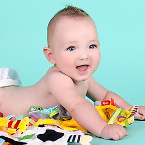 label label Friends Pinky Pig Silky Comfort Mini Grasp and Soothe Taggie Blanket