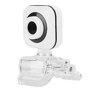 Zyyini Bindpo PC Camera, 480P DriveFree Camera USB2.0/3.0 Computer Webcam Camera Supports 360 Degrees Rotation with Transparent Clip for Live Webcast, Online Teaching, Etc