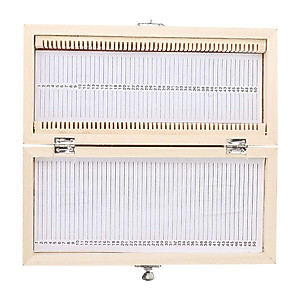 Oumefar Microscope Slides Case, Glass Biological Biology Slide Storage Kit Wood Samples Microscope Slide Box for Basic Science Education