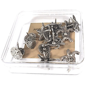Decorative Whales Tail Push PIN 9PC Set T-556AS
