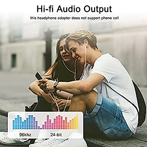 FEINODI Dual 3.5mm iPhone Headphone Splitter, 3 in 1 iPhone Adapter for Headphone Jack, with Charging iPhone Splitter, Compatible with iPhone 13/12/11/X/8/8plus/7/7plus/iPad-Support iOS 15