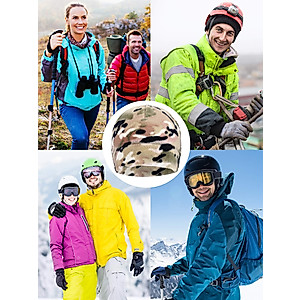 6 Pieces Winter Skull Caps Men Warm Polar Fleece Beanie Hat Windproof Unisex Watch Cap (Classic Color)