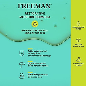 Freeman Restorative Makeup Remover + Cleansing Balm, Moisturizing & Conditioning, Coconut Oil & Vitamin E, Lightweight Formula Gently Removes Makeup & Cleanses Skin, 1.4 fl.oz. Jar, 1 Count