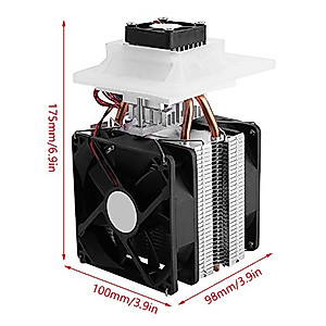 Peltier Cooler Semiconductor Refrigeration Cooling System DIY Kit 12V 6A Thermoelectric Peltier for Mini Air Conditioner