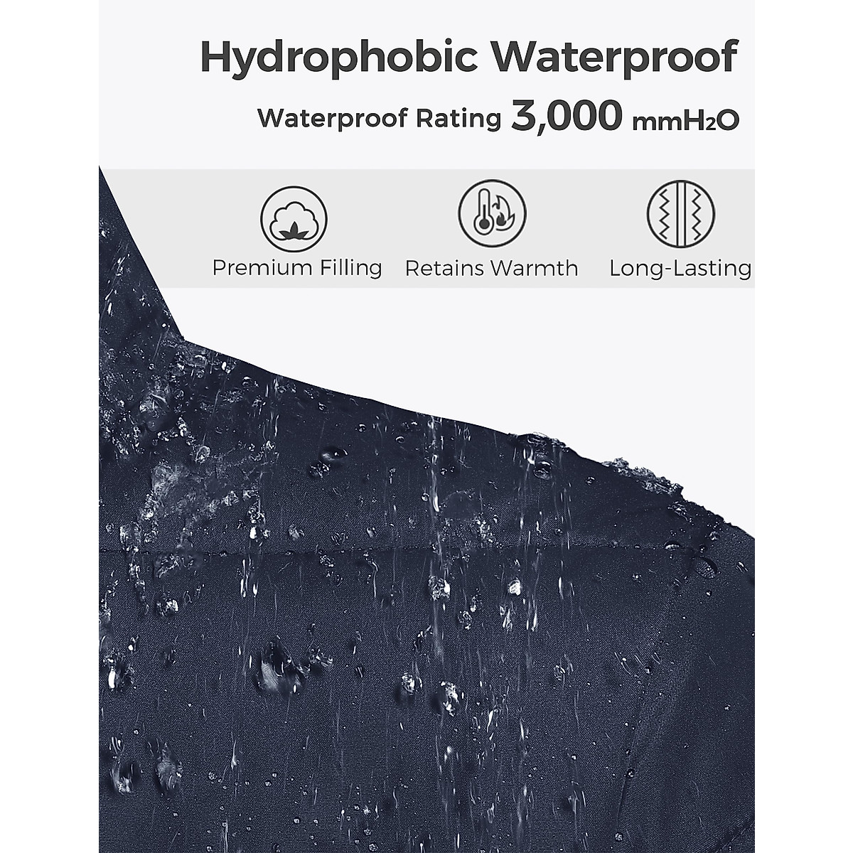 wantdo Women's Warmer Puffer Jacket Hooded Bubble Coats Casual Wear Navy Large