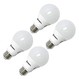 (4 Pack) Ecosmart A19 LED 60 Watt Replacement (8.5W) Daylight White (5000K) 840 Lumens Energy Star Rated Medium Base E26 Dimmable Regular Shaped Light Bulbs