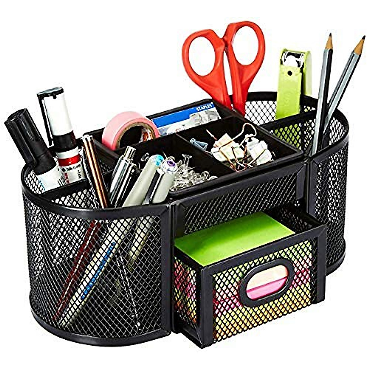Amazon Basics Mesh Desk Organizer, Black