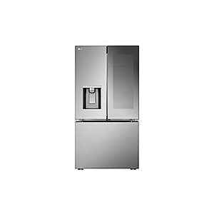 LG LRYKC2606S, 26 cu. ft. Smart Mirror InstaView® Counter-Depth MAX™ French Door Refrigerator with Four Types of Ice