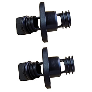 UanofCn Pair of Screw Type Drain Plug for Skeeter Boats Kayaks Thread for 1 inch with Rubber O-Ring