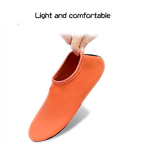 JIASUQI Quick Dry Pool Beach Athletic Aqua Water Shoes Socks for Women Men Black XL 8.5-10.5 Women,7-8 Men