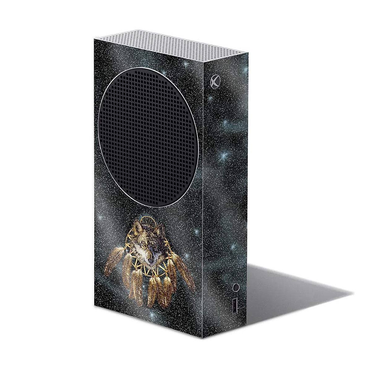 MIGHTY SKINS Glossy Glitter Skin Compatible with Xbox Series S - Wolf Dreams | Protective, Durable High-Gloss Glitter Finish | Easy to Apply and Change Styles | Made in The USA (GL-MIXBSERS-Wolf Dreams)