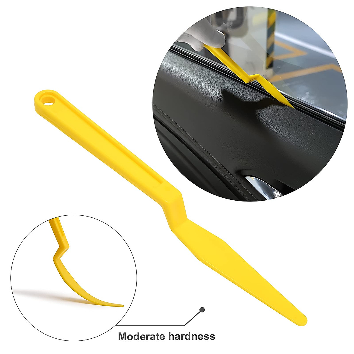 FOSHIO Window Tint Vinyl Wrap Tool Kit with 5M Knife Tape, Felt Squeegee, Micro Squeegee, Wrap Magnets Holders, Gloves, Safety Cutter, Utility Knife, Plastic Razor Blades Vinyl Application
