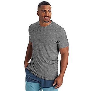 C9 Champion mens Short Sleeve Tech Tee T Shirt, Ebony Heather, Large US