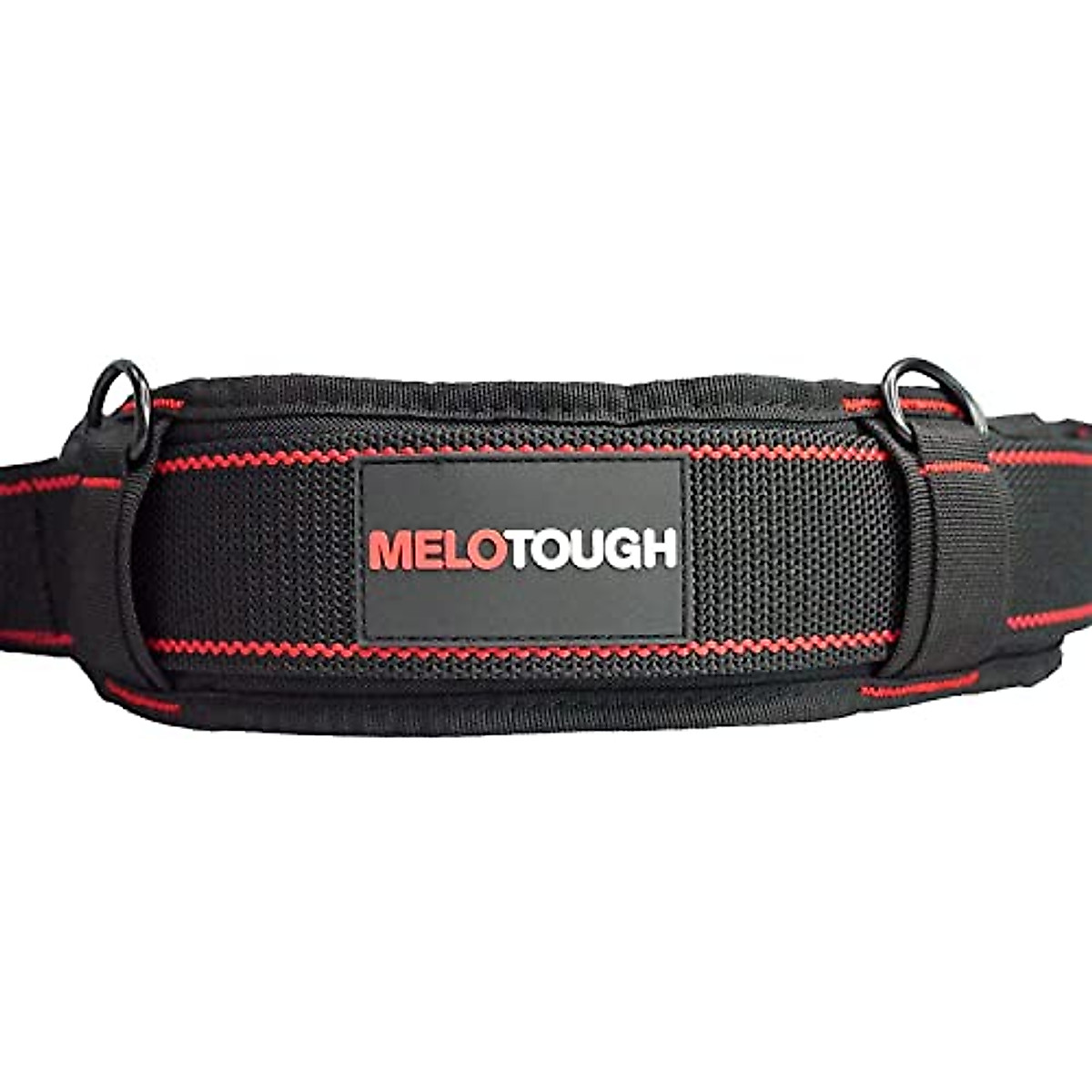 MELOTOUGH Padded Tool Belt with D ring for men construction Strong Durable Double Metal Roller Buckle,adjustable waist 28'-49 'thick confortable foam padding (XL)