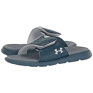 Under Armour Women's Ignite Pro Graphic Slide, (400) Static Blue/Static Blue/Gray Mist, 8, US