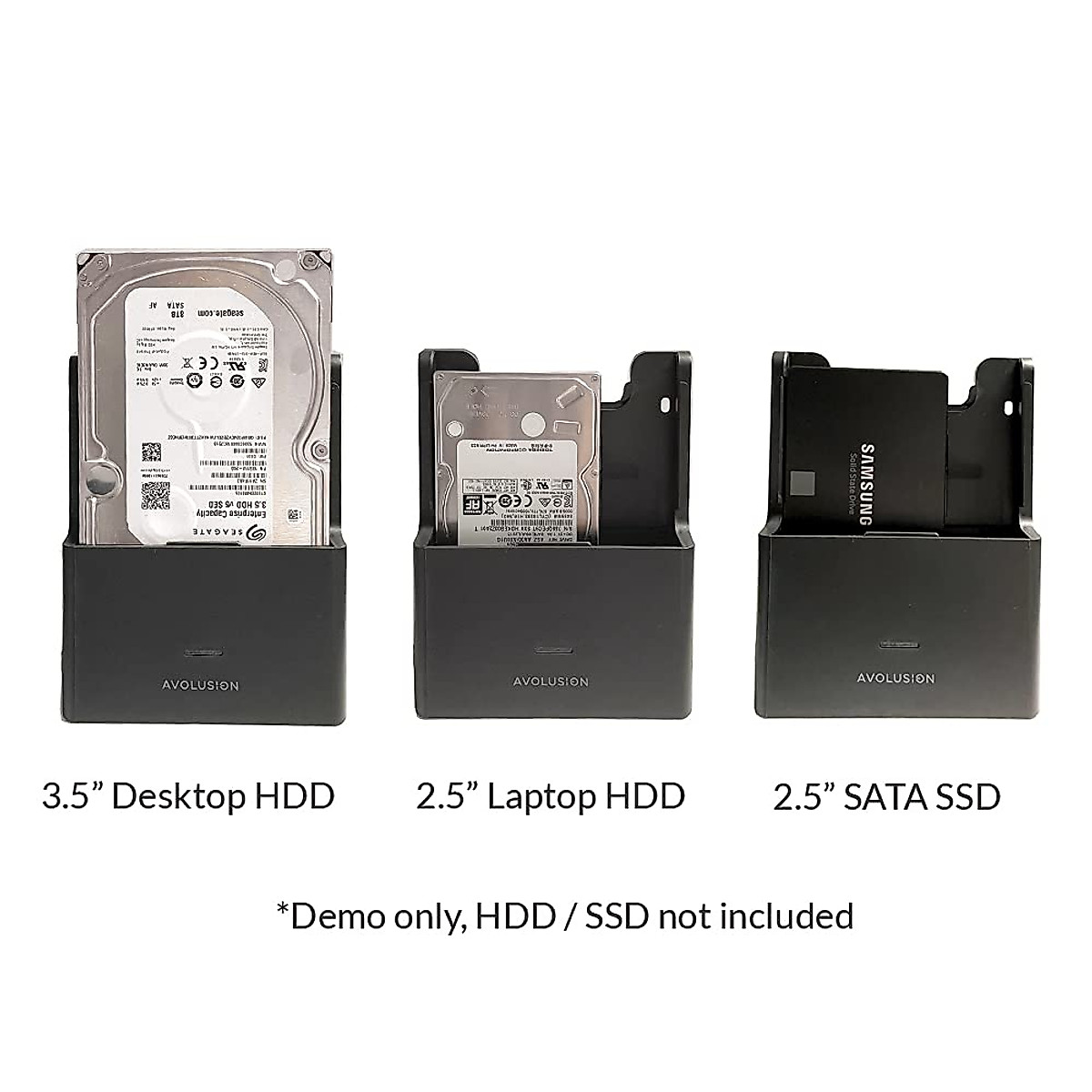 Avolusion HDDGear (HDDGU3-DS) USB 3.0 External Hard Drive Enclosure / HDD Docking Station for 2.5" SSD/HDD & 3.5" HDD - 2 Year Warranty