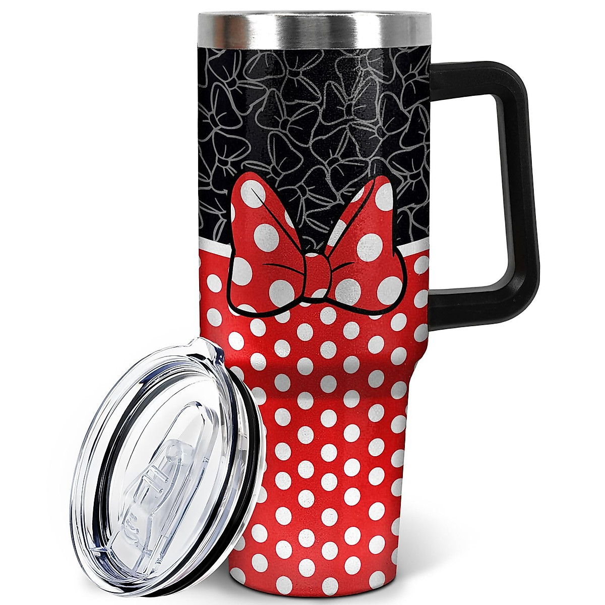 Sunmdecor 40 Oz Tumbler with Handle and Silicone Straws,Coffee Insulated Tumbler with Handle,40oz tumbler with handle