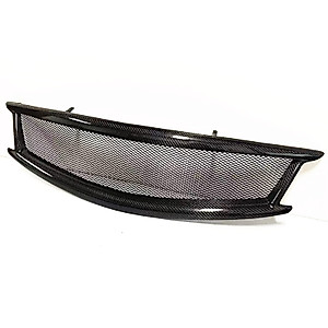 Front Car Bumper Grille Grill for Infiniti G G37 Nissan Skyline 2010-2014 Sedan Carbon Fiber