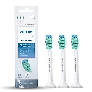 Philips Sonicare Genuine Proresults Replacement Toothbrush Heads, Hx6013/63, White, 3 Count