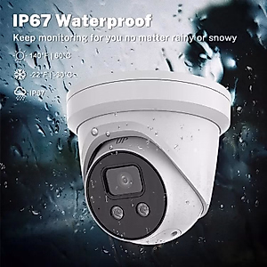 Hikvision DS-2CD2385G1-I 2.8mm 8MP 4K Powered-by-DarkFighter IR Fixed Turret Network Camera POE Night Version IP67 H.265+ English Version IP Camera