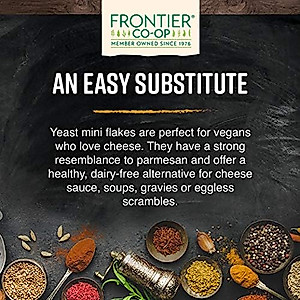 Frontier Nutritional Yeast Mini Flakes, 1-Pound Bulk Bag, Essential B Vitamins, Non-Irradiated, Kosher Yeast
