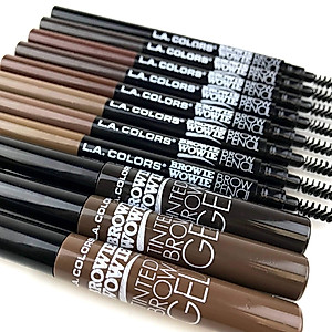 L.A. COLORS Browie Wowie Tinted Brow Gel, Dark Brown CBG413