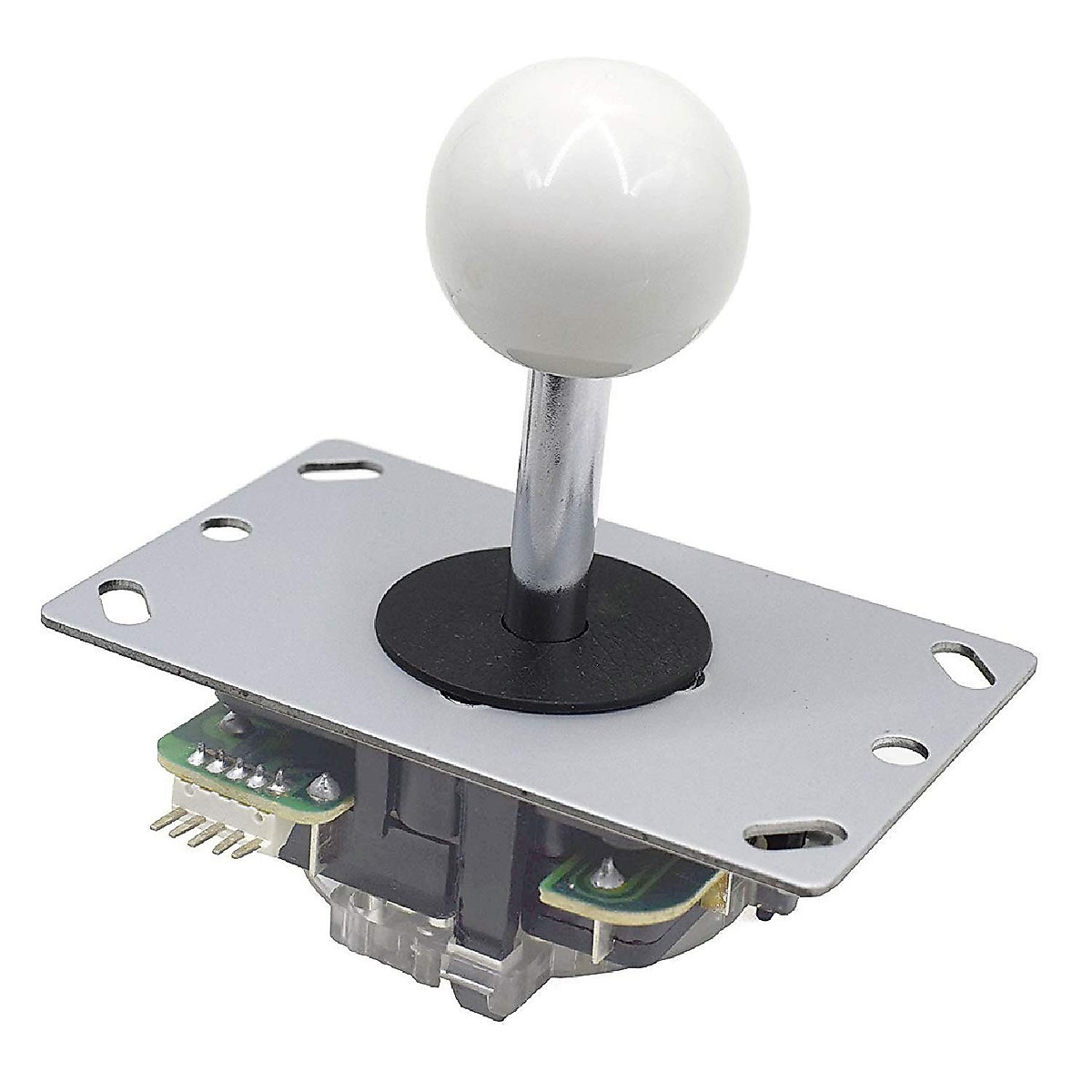 SANWA JLF-TP-8YT Arcade Joystick (White Ball Top) - Premium, High Precision, Responsive Controls, Multi-Platform Compatible - Ideal for Gaming Enthusiasts, for Arcade Jamma Game 4 & 8 Way Adjustable