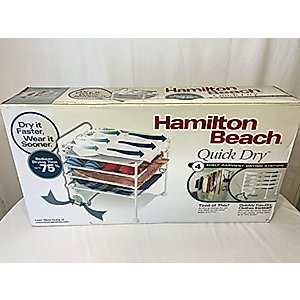Hamilton Beach 11510 4-Shelf Garment-Drying Station, White