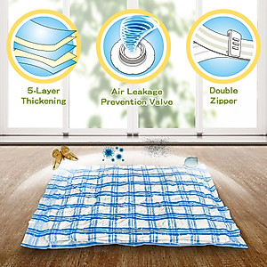 Vacuum Storage Bags, 8 Jumbo Space Saver Vacuum Seal Storage Bags for Clothes, Clothing, Comforters and Blankets (8 Jumbo)