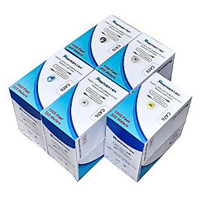 Premiertek 1000Ft Cat6 23AWG UTP Solid 4-Pairs Network Ethernet LAN Cable Bulk Yellow (CAT6-CCA-1KFT-Y)