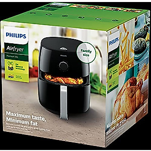 Philips Avance Collection Airfryer XXL, Twin TurboStar with Fat Removal Technology- Fry healthy with up to 90% less fat