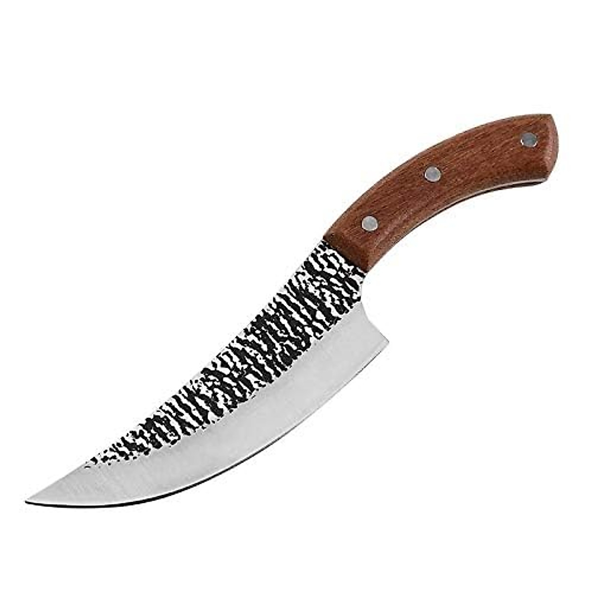 Serbian Butcher Knife Boning Knives Fillet Meat Cleaver Knives 6 Inch Full Tang Kitchen Chef Knife for Home, Camping, BBQ