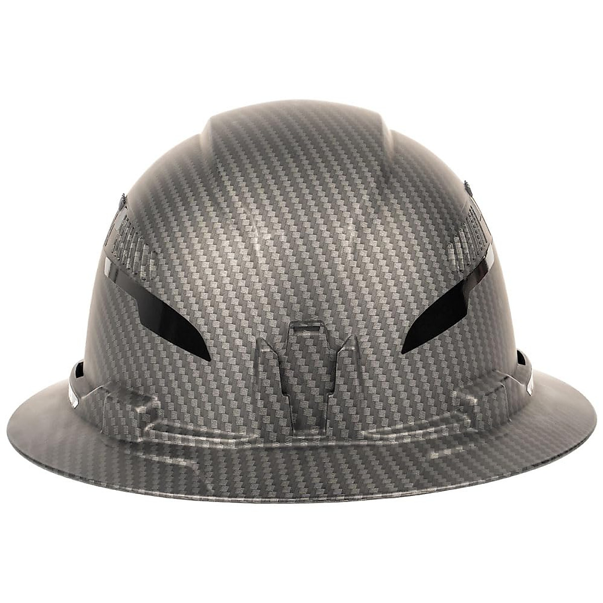 Klein Tools 60626 Hard Hat, Vented Full Brim Premium KARBN Design, Type 1 Class C Hard Hat, 4-Point Ratchet Suspension