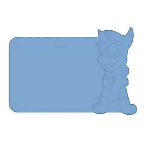 Lalo PAW Patrol Silicone Placemat for Toddlers & Babies - Non-Slip Kids Placemat for Restaurants & Dining Tables - Non-Toxic & BPA Free Safe - for Ages of 4 Months and Up - Chase