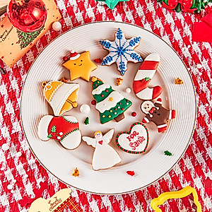 ETERSION Christmas Cookie Cutters 2" to 3.5" Cookie Cutters 9 Pieces Cookie Cutters Christmas Shapes