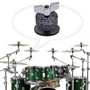 Drum Kit, Felt Pad Set, Felt Non-Slip Drum Replacement Kit, Gray 18-Piece Drum Kit,Felt Hi Hat Cup Felt Cymbal Sleeves