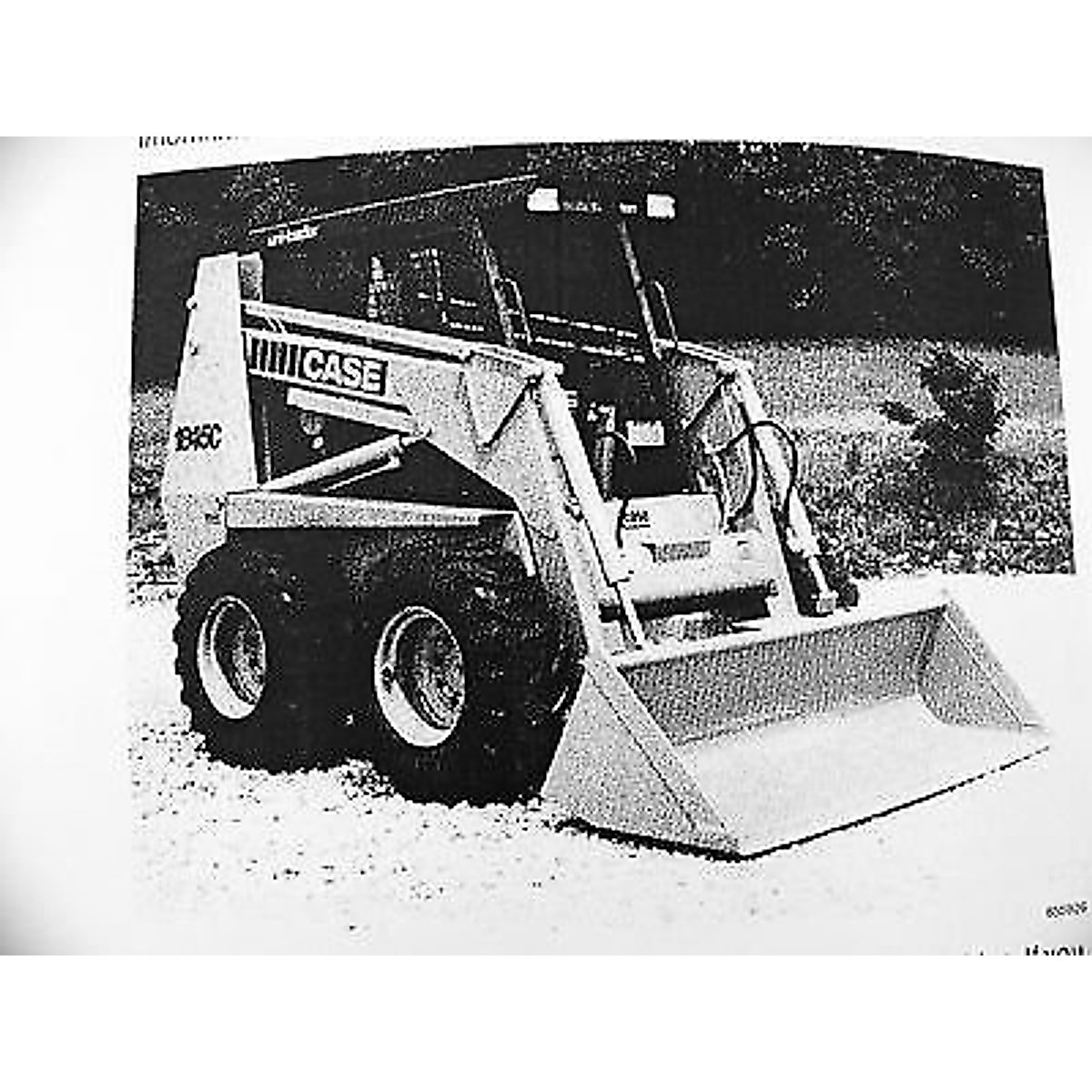J I Case 1845C Uni Loader Parts and Operators Manual Catalog Skid Steer Assembly