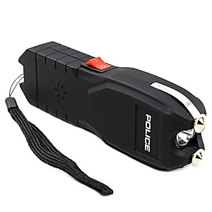 POLICE 2101 Stun Gun with LED Flashlight and Siren Alarm