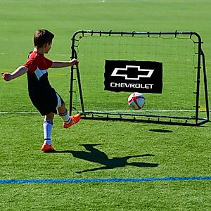 Franklin Sports Soccer Rebound Net - Training Soccer Net - Perfect for Backyard Soccer Practice - Portable 6'x4' Net with Steel Frame - Black