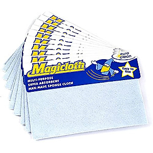 The Original Cleaning Shammy 6-Pack, 20" X 27", X-LARGE, Multi-Purpose, Super Absorbent Cleaning Cloth, 100% Rayon, Made In Germany, For Washing, Waxing, Buffing, Kitchen Use and More!