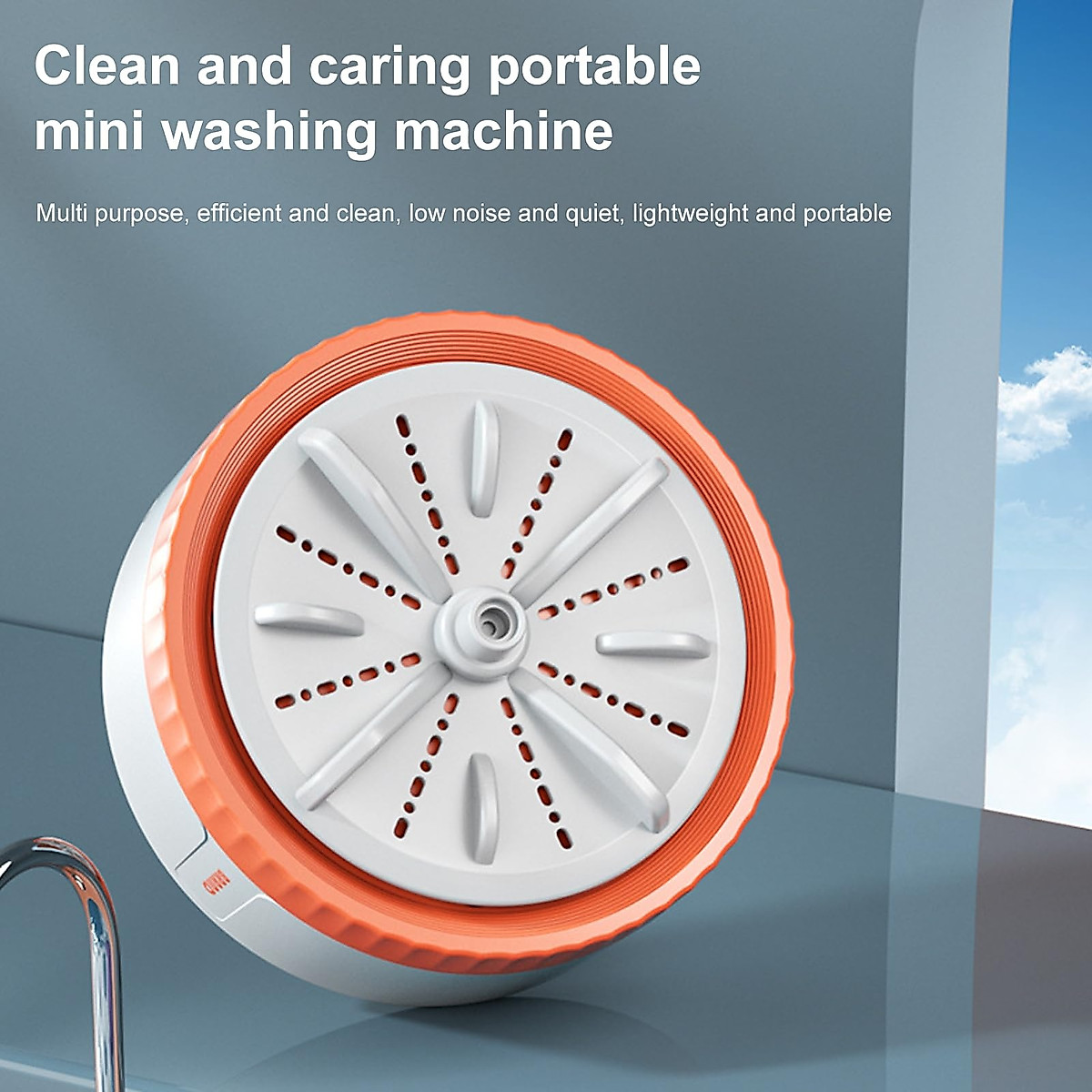 Portable Washing Machine Mini Washing Machine Portable Washer Mini Washer Travel Washing Machine USB Powered 3 Timing Modes Underwear Socks Cleaning Mini Portable Washer for Travel Business Trip Oran