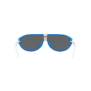 Oakley Men's OO9467A CMDN Low Bridge Fit Rectangular Sunglasses, Sapphire/Prizm Black, 33 mm