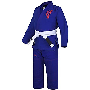 Malah Bjj Gi Lighwieght Adult Jiu Jitsu Gi For Men & Women With Free Belt!! (Blue, A5)