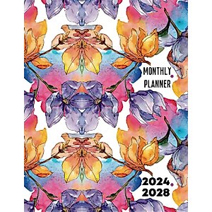 2024-2028 Monthly Planner 5 Years: 60 Months January 2023 to December 2028 Calendar Agenda Organizer Schedule and Appointment Notebook | Large Size: 8.5 x 11 with Federal Holidays