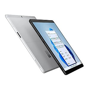 Microsoft 13" Multi-Touch Surface Pro X Tablet, SQ2, 16GB RAM, 256GB SSD, Adreno 690 GPU, PixelSense 10-Point Touch Display, Windows 10 Pro (Wi-Fi Only, Platinum) (Renewed)