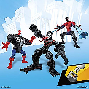 Hasbro Marvel Super Hero Mashers Web-Slinging Mash Collection Pack with Spiderman, Venom and Miles Morales (Amazon Exclusive)