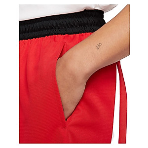 Nike Men's HBR Loose Fit Basketball Shorts (Red, Large)