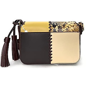 Tory Burch Thea Patchwork Web Flap Crossbody Women's Bag (Multi)